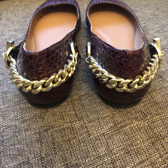 Rachel Zoe | Shoes | Rachel Zoe Laura Snake Chain Back Ballet Flats 65 ...